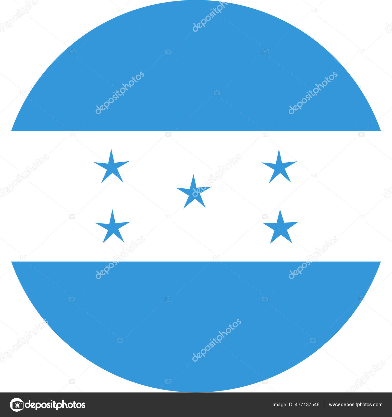 País Bandera Honduras Icono Estilo Plano Vector de stock por ...