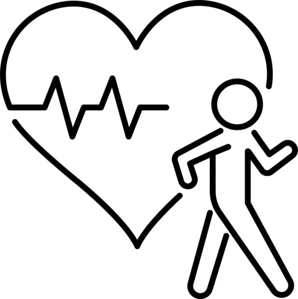 Corazón haciendo ejercicio imágenes de stock de arte vectorial ...