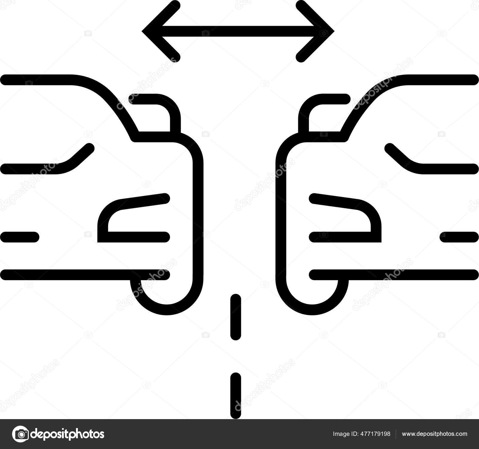 Auto Car Distance Icon Stock Vector by ©iconfinder 477179198