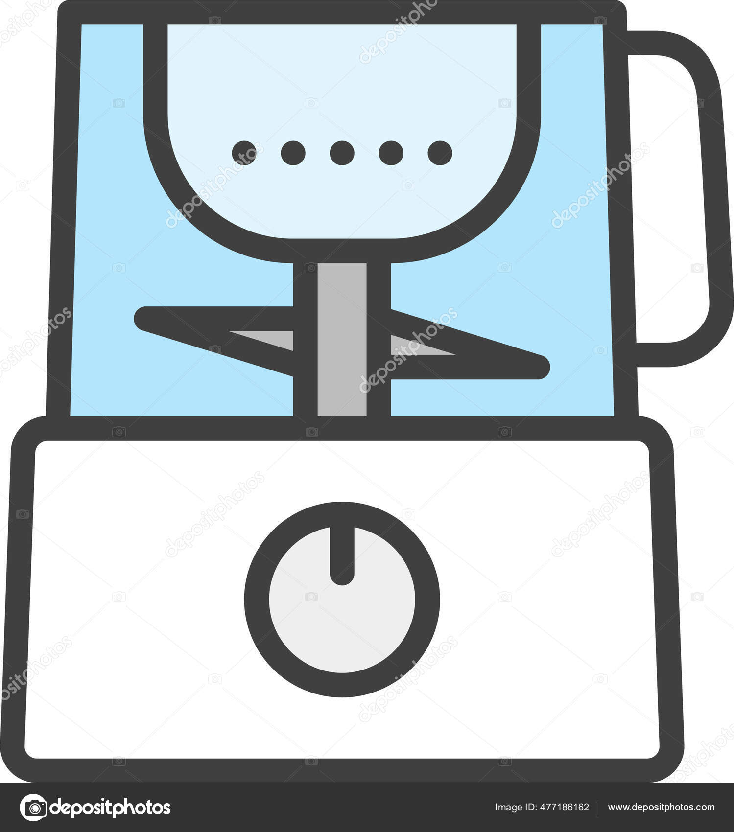 Bain Marie Blender Cooker Icon Filled Outline Style Stock Vector Image ...