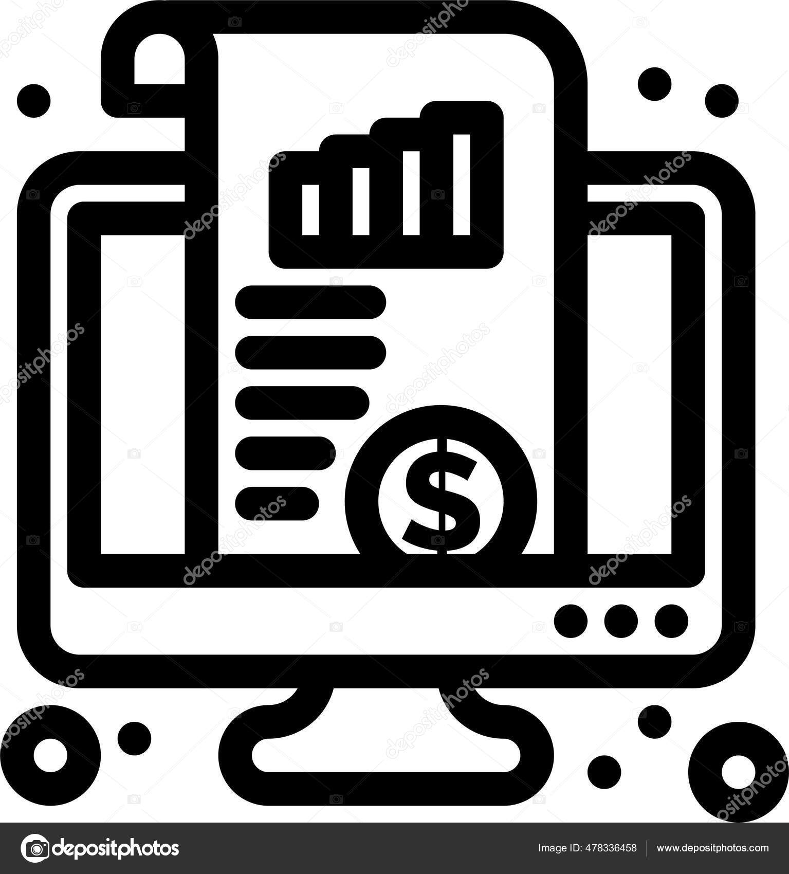 Chart Dashboard Kpi Icon Stock Vector Image by ©iconfinder #478336458