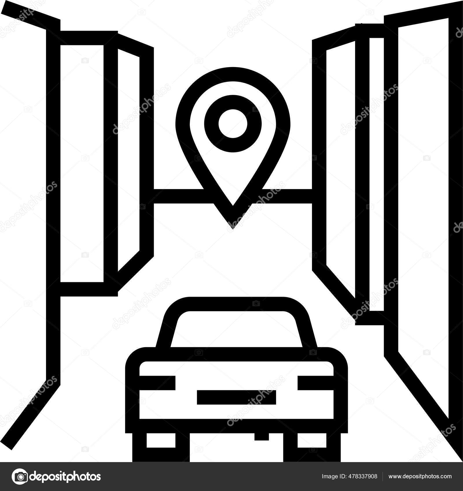 Car Final Destination Icon Outline Style Stock Vector by ©iconfinder ...