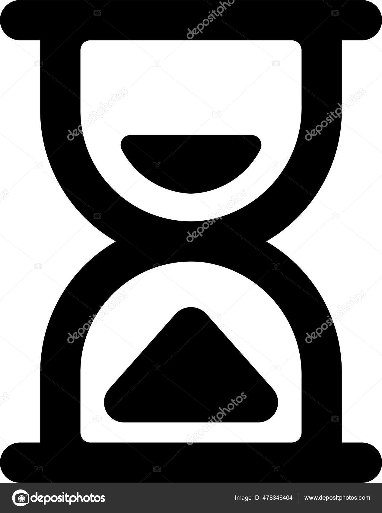 Hourglass Alternate Loading Icon Solid Style Stock Vector Image by ...