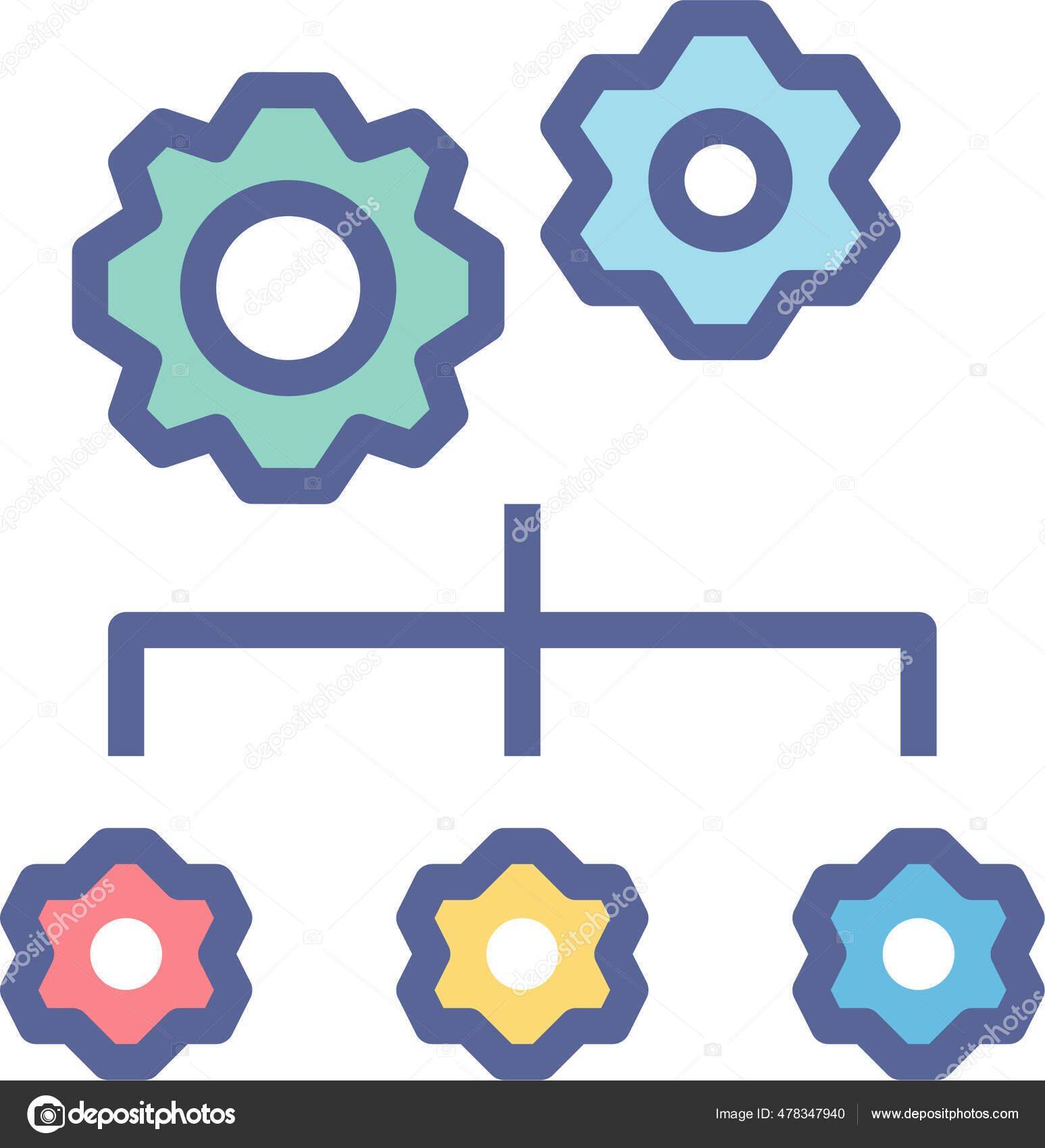 Icono Microservicios Desarrollo Arquitectura Estilo Filledoutline ...