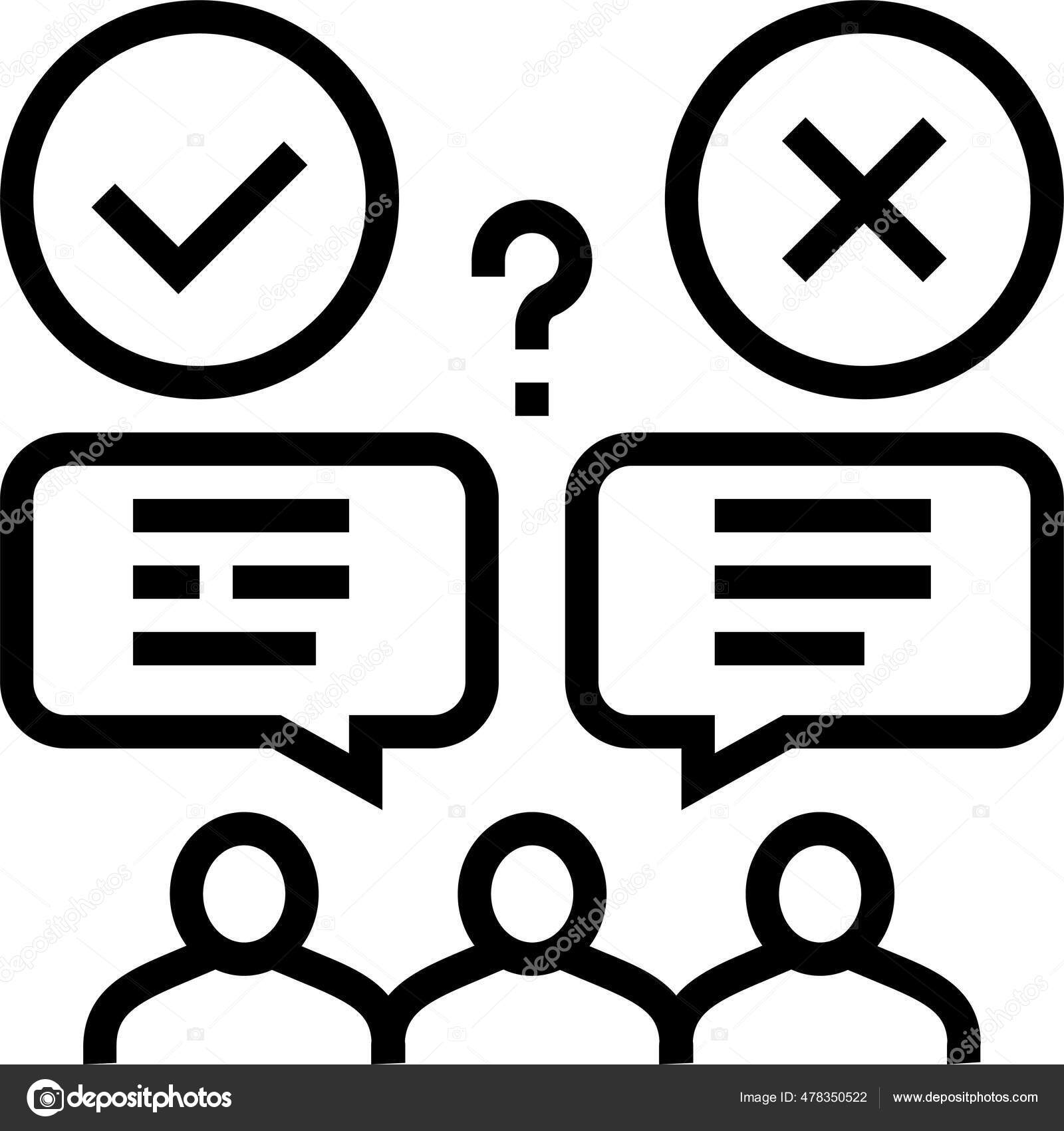 Wrong Analysis Correct Icon Stock Vector by ©iconfinder 478350522
