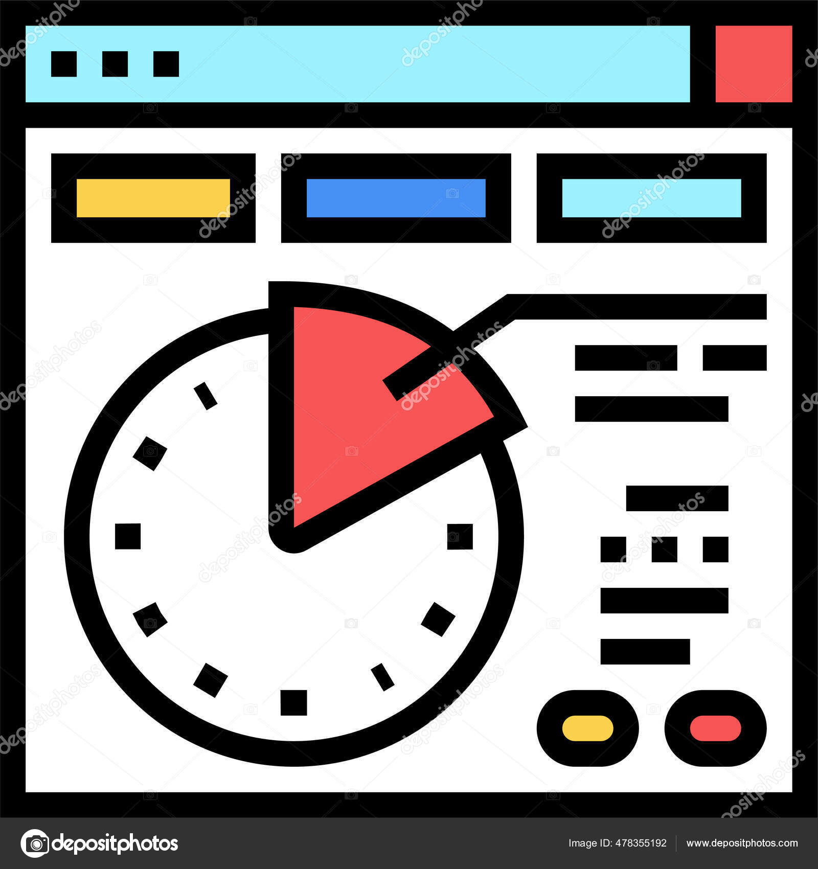 Energy Time Planning Icon Stock Vector by ©iconfinder 478355192