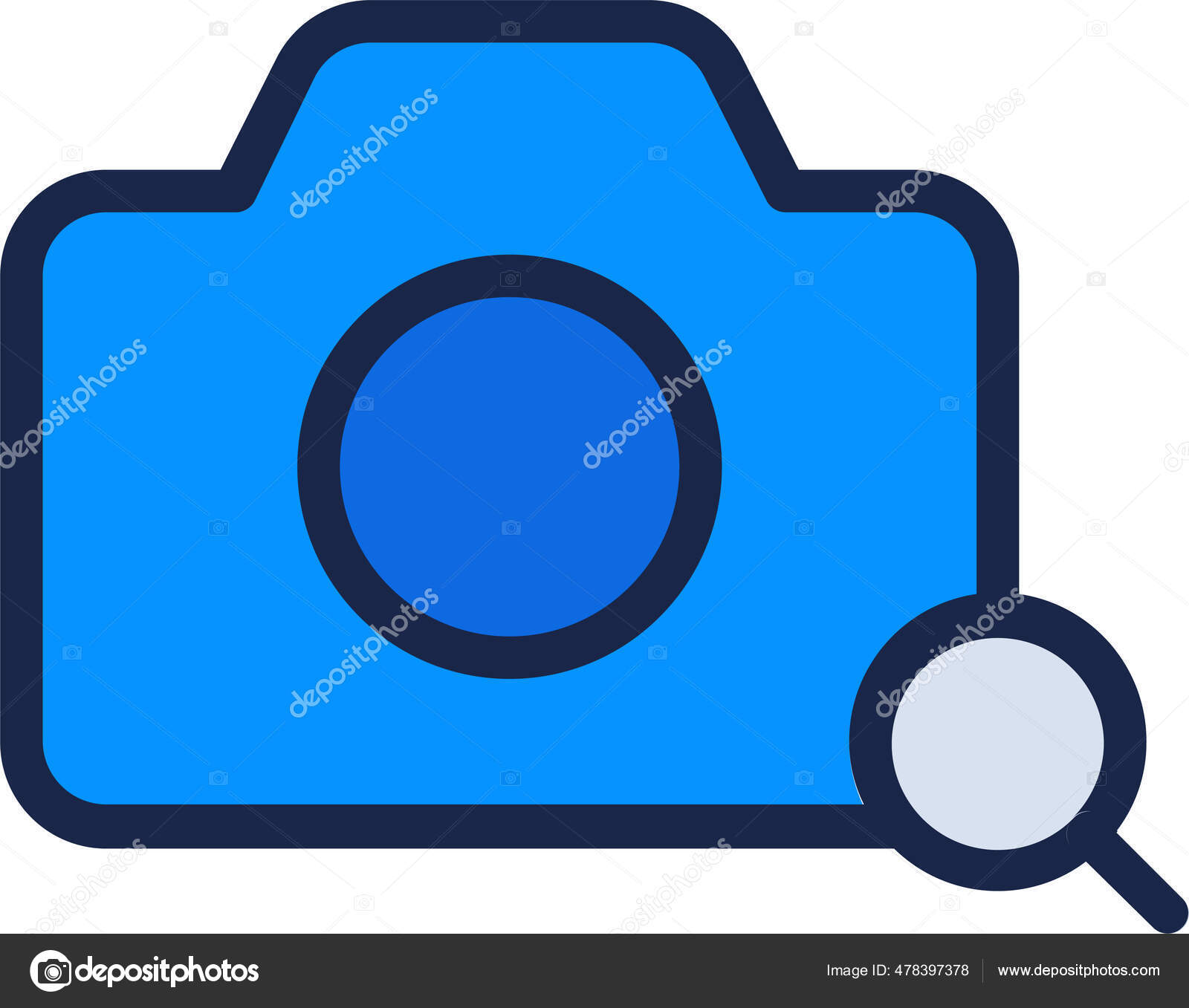 Camera Find Image Icon Filledoutline Style Stock Vector by ©iconfinder ...
