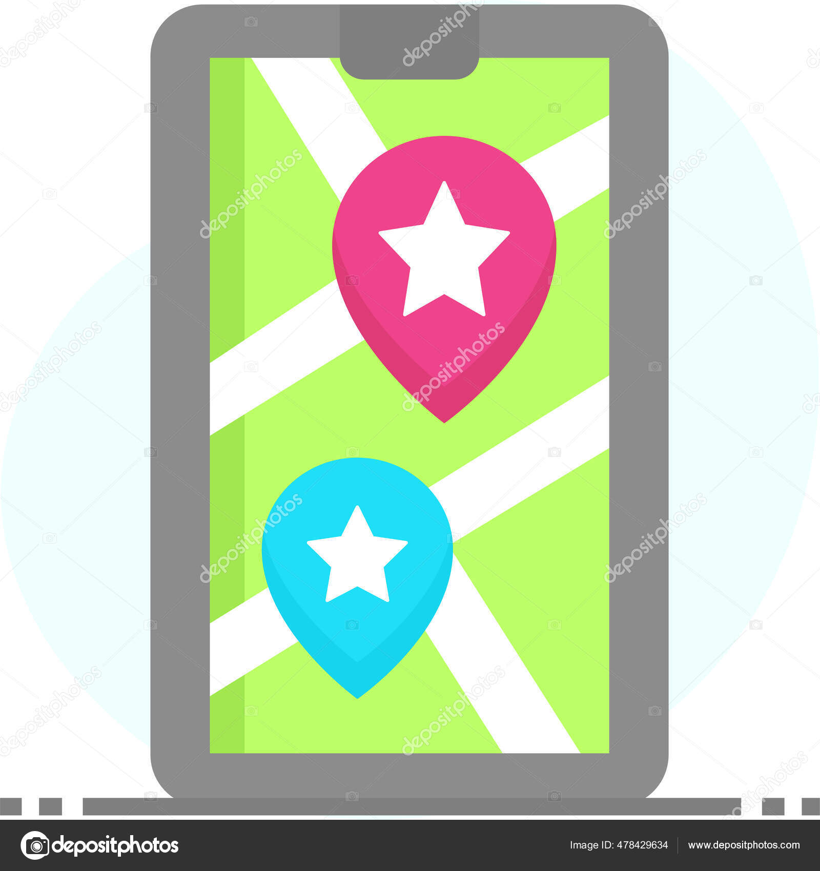 Gps Location Map Icon Stock Vector by ©iconfinder 478429634