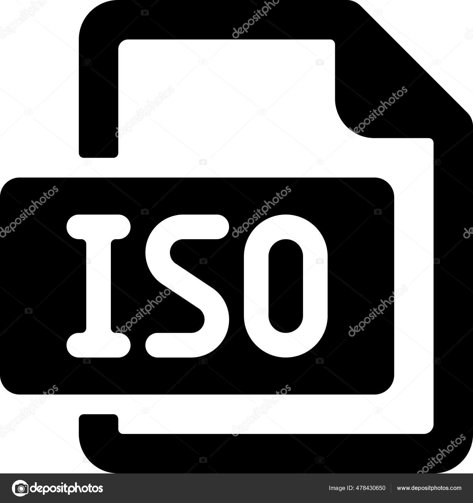 File Iso Disk Icon Solid Style Stock Vector Image by ©iconfinder #478430650