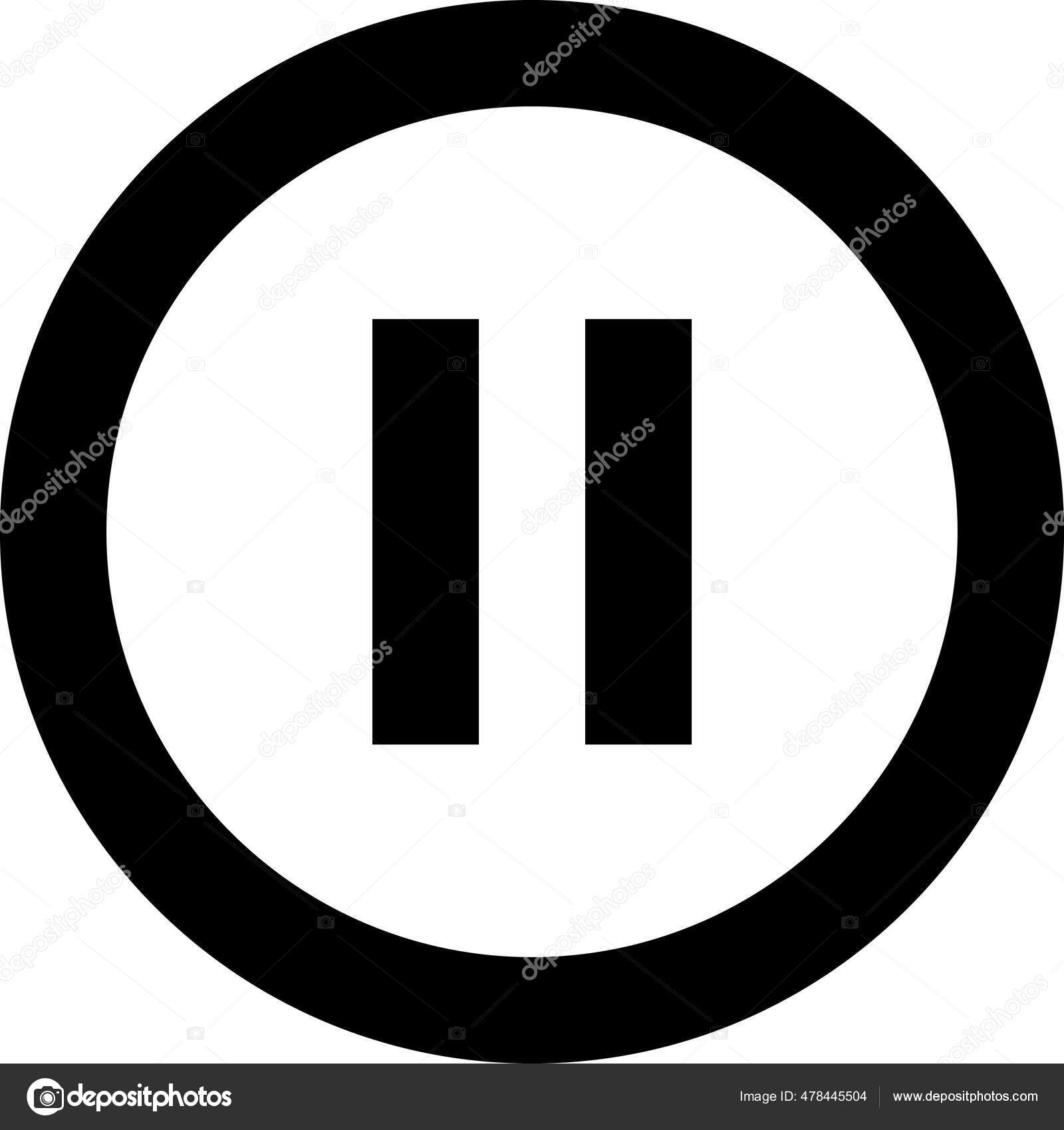 Icono Interfaz Control Circular Estilo Contorno Vector de stock ...