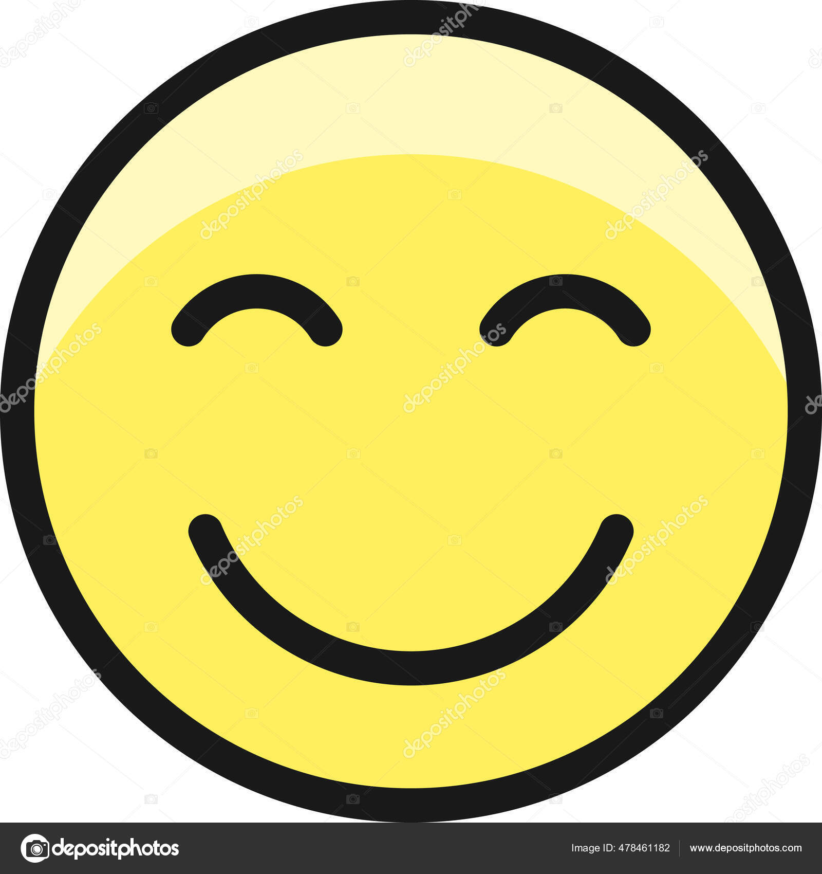 Smiley Smile Filledoutline Icon Filledoutline Style Stock Vector by ...