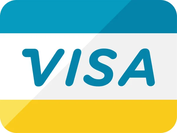 Visa card logo imágenes de stock de arte vectorial | Depositphotos