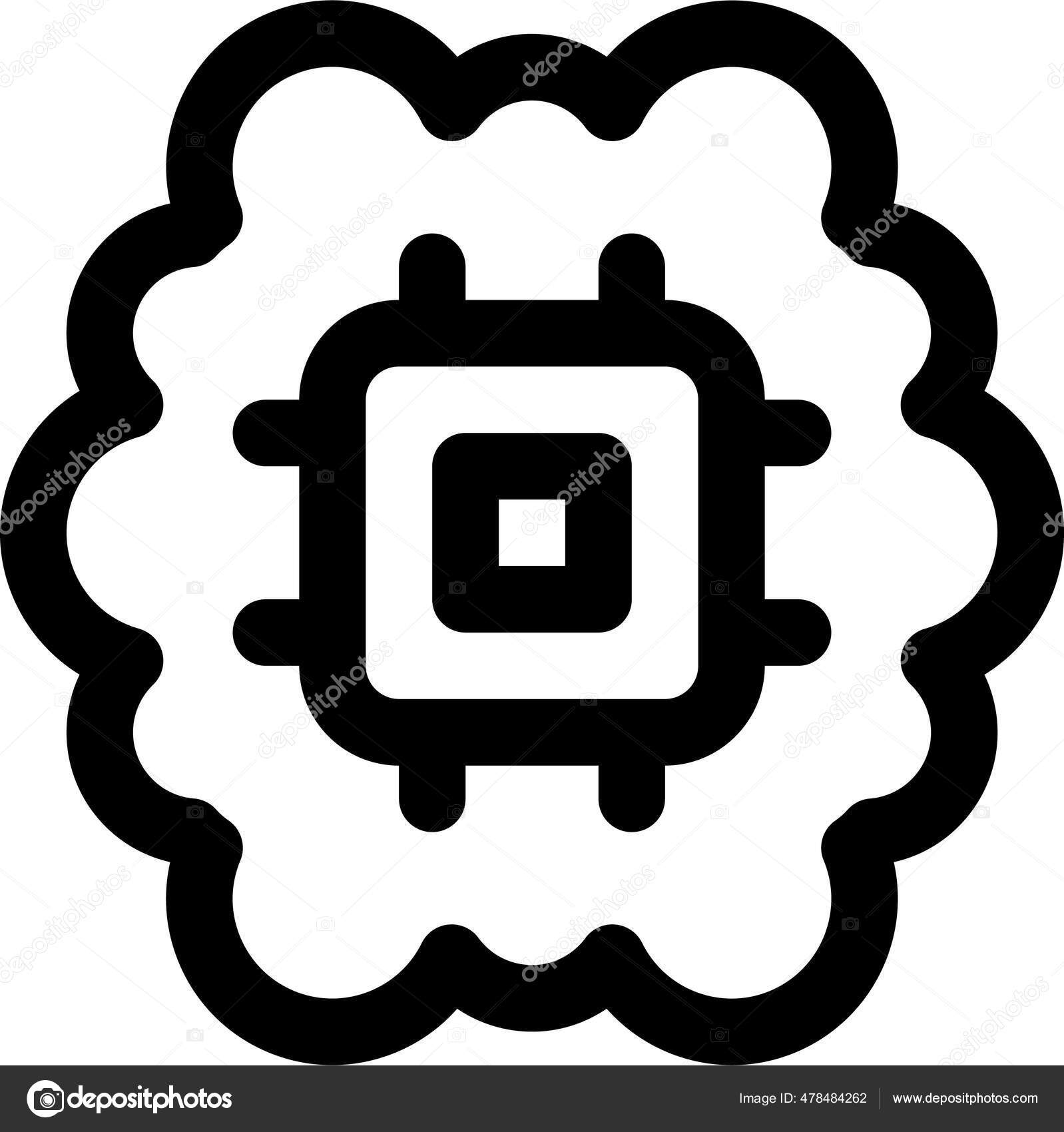 Ícone Neural Chip Cerebral Estilo Esboço imagem vetorial de iconfinder ...