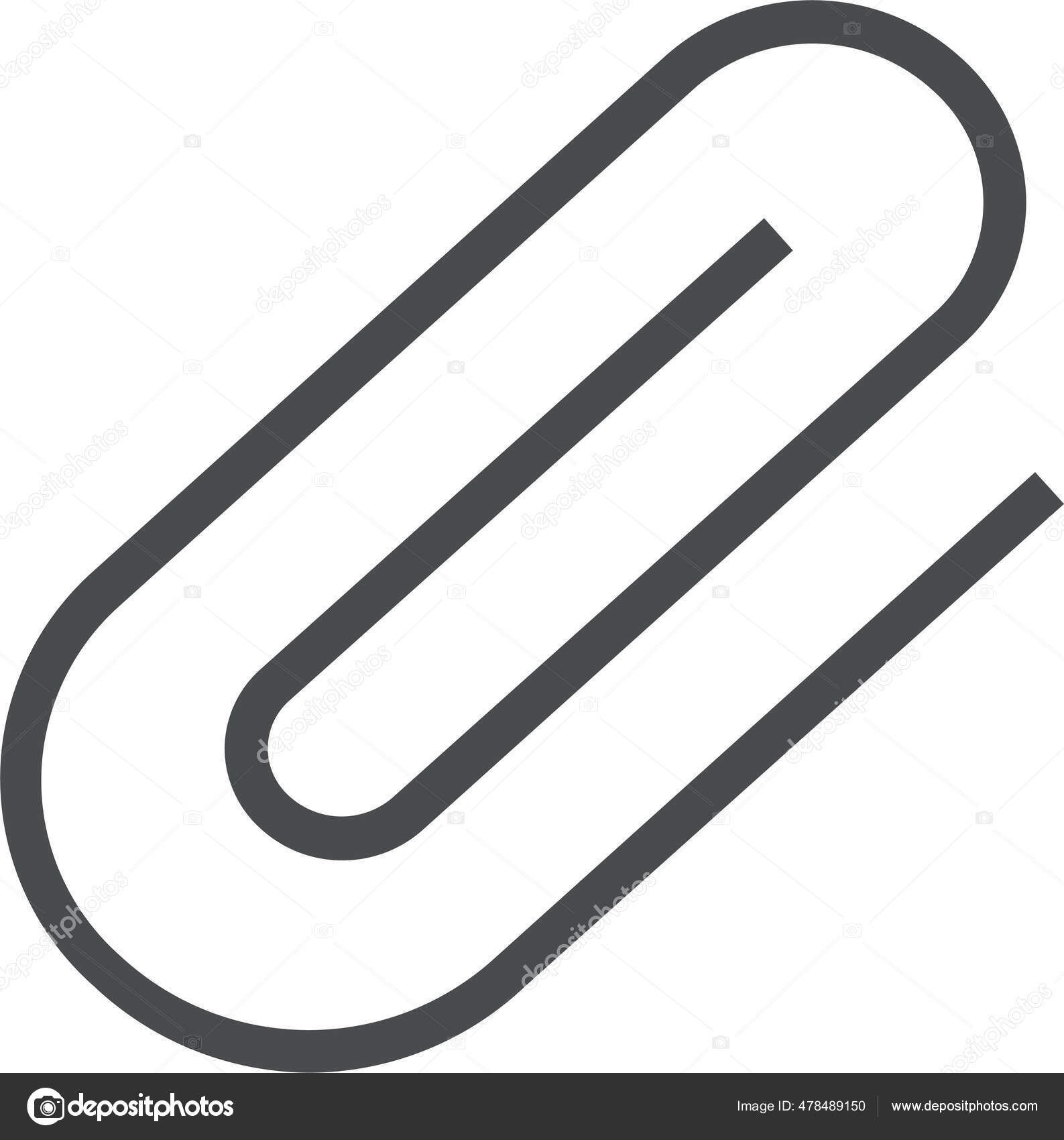 Attachment Paperclip Outline Icon Outline Style Stock Vector by ...