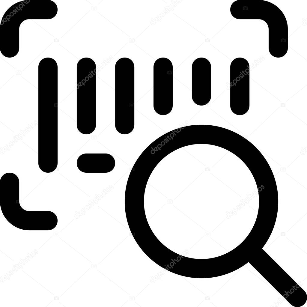 código de barras icono de códigos de búsqueda en estilo de esquema 2023