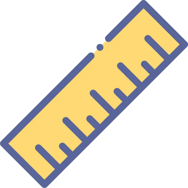 Measure Measuring Ruler Icon Filled Outline Style Stock Vector by ...