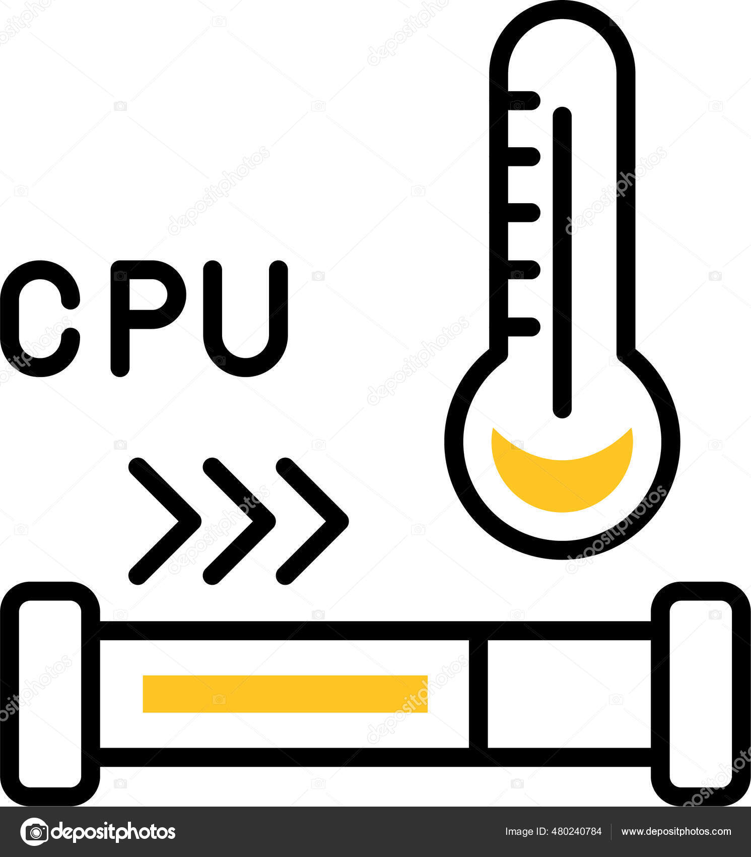 Spu Bus Overclocking Icon Stock Vector Image by ©iconfinder #480240784
