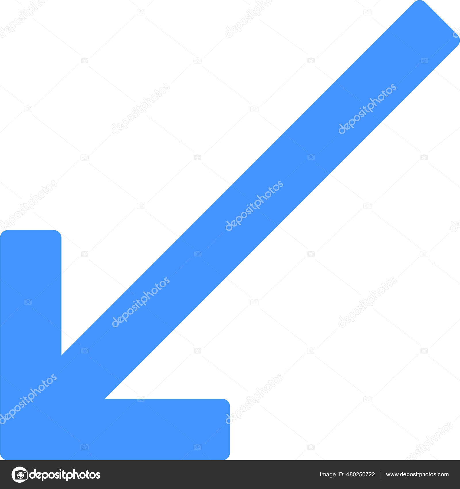 Diagonal Left Icon Stock Vector by ©iconfinder 480250722