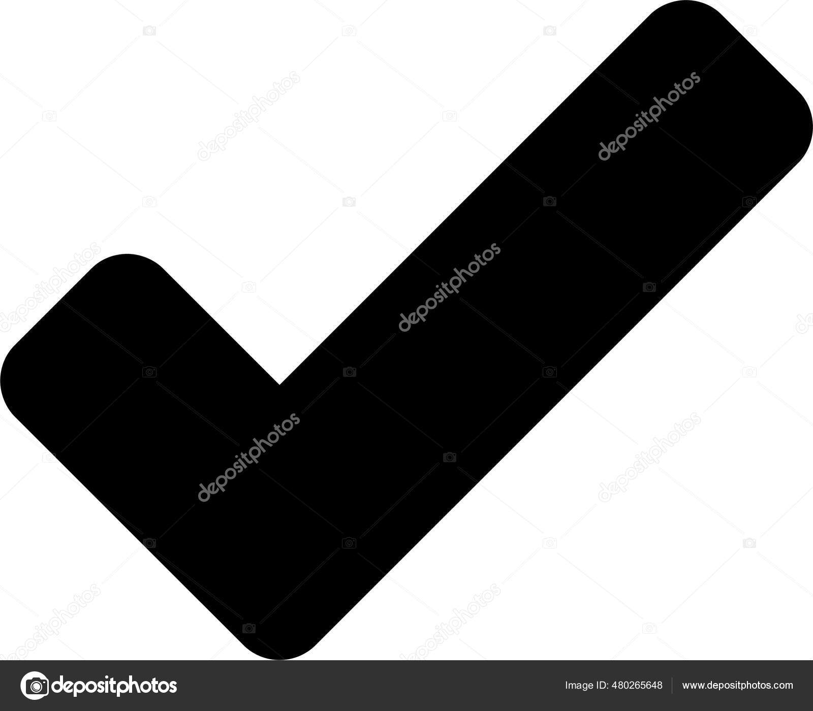 Accept Check Checkmark Icon Solid Style Stock Vector by ©iconfinder ...