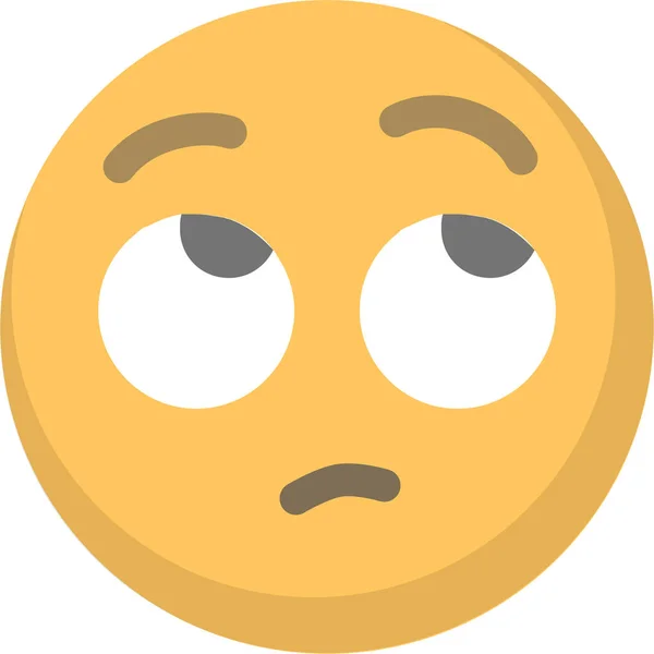 Emoji Wajah Ikon Kesabaran Dalam Gaya Datar Vektor Stok oleh ...