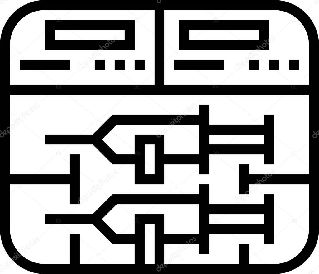 icono de la herramienta de bomba de jeringa en estilo de esquema 2024