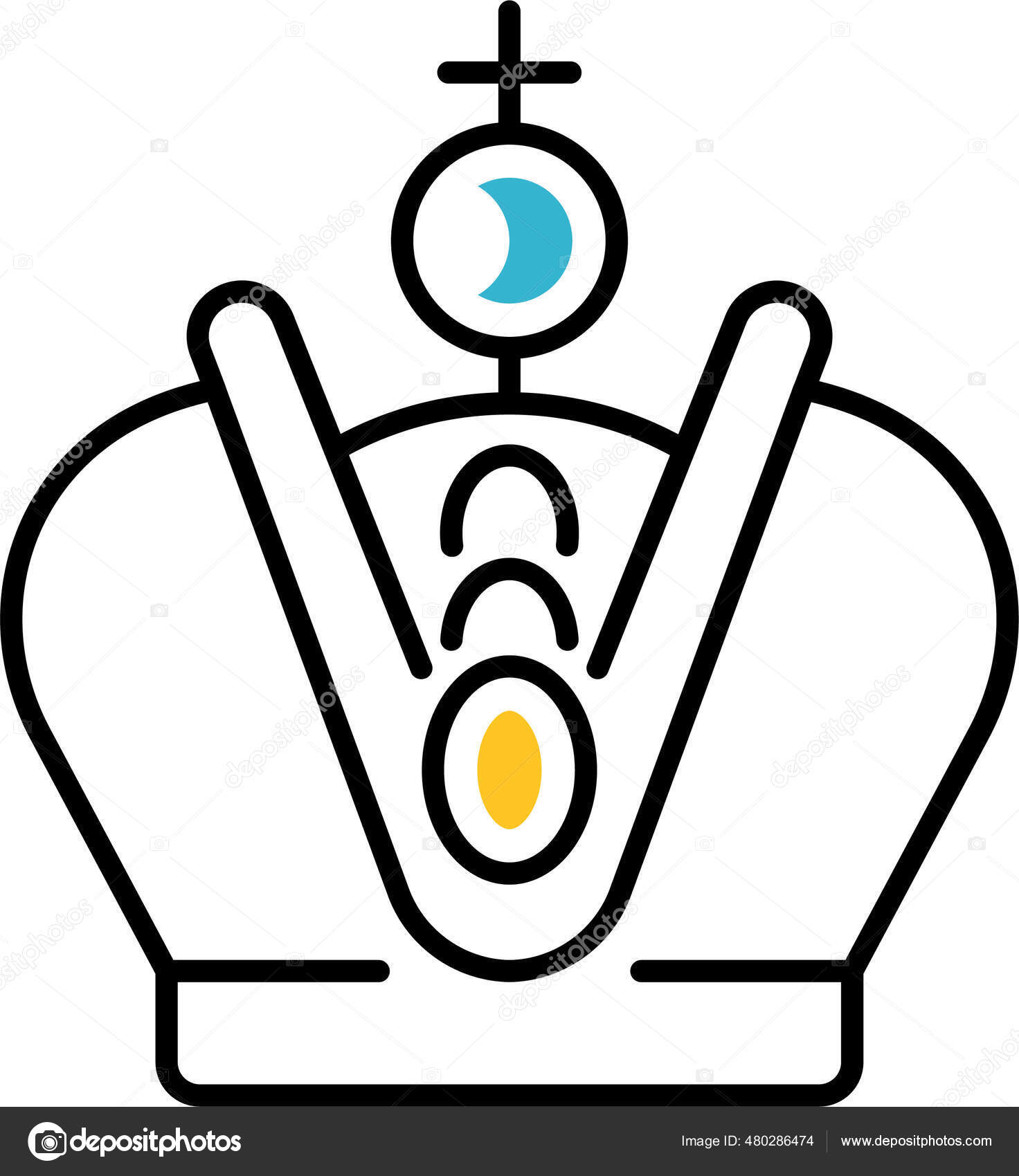 King Monarchy Crown Icon Stock Vector by ©iconfinder 480286474