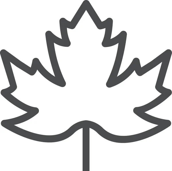 Autumn Fall Maple Leaf Icon Outline Style Stock Vector by ©iconfinder ...