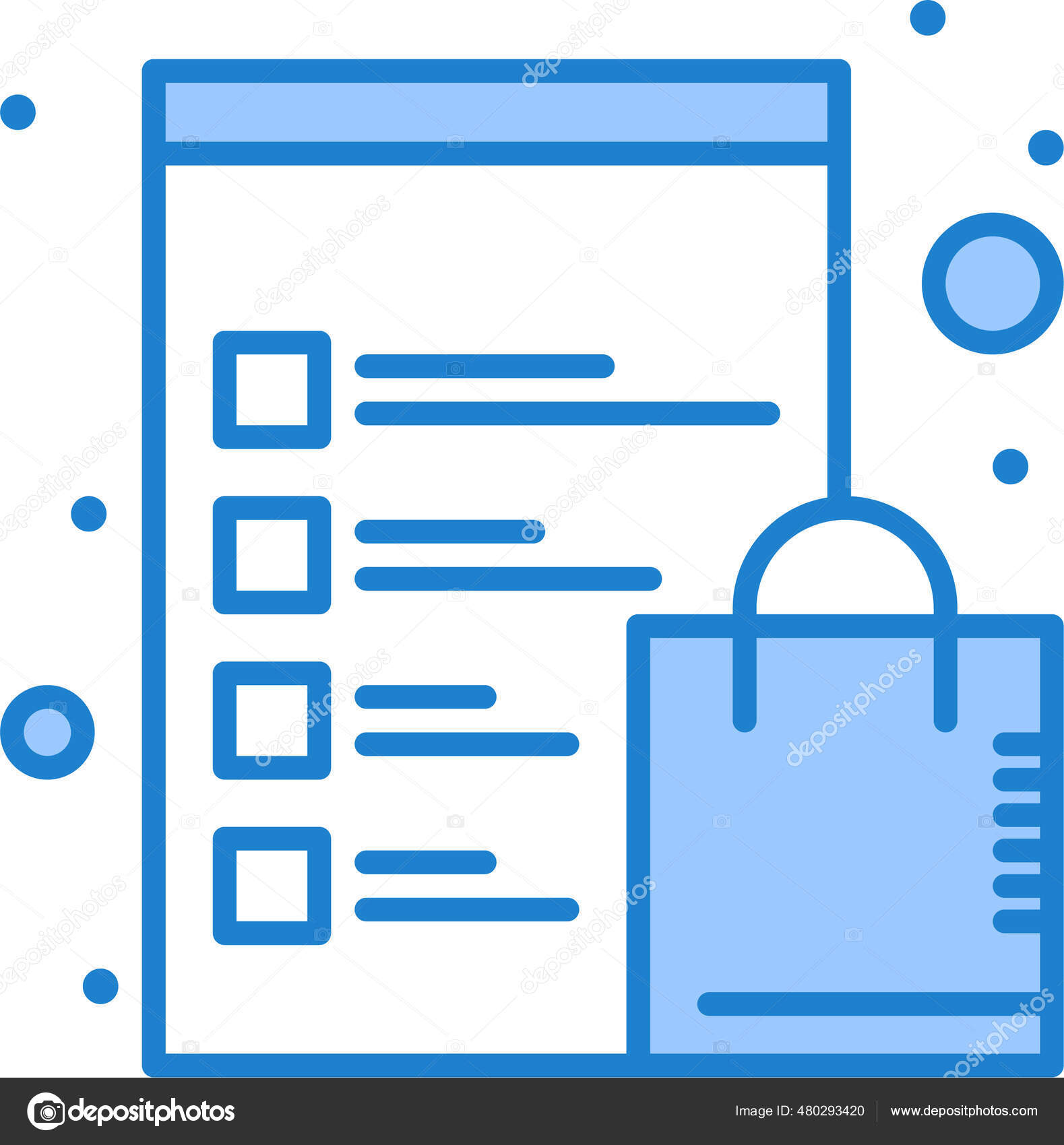 Check Clipboard List Icon Filledoutline Style Stock Vector by ...