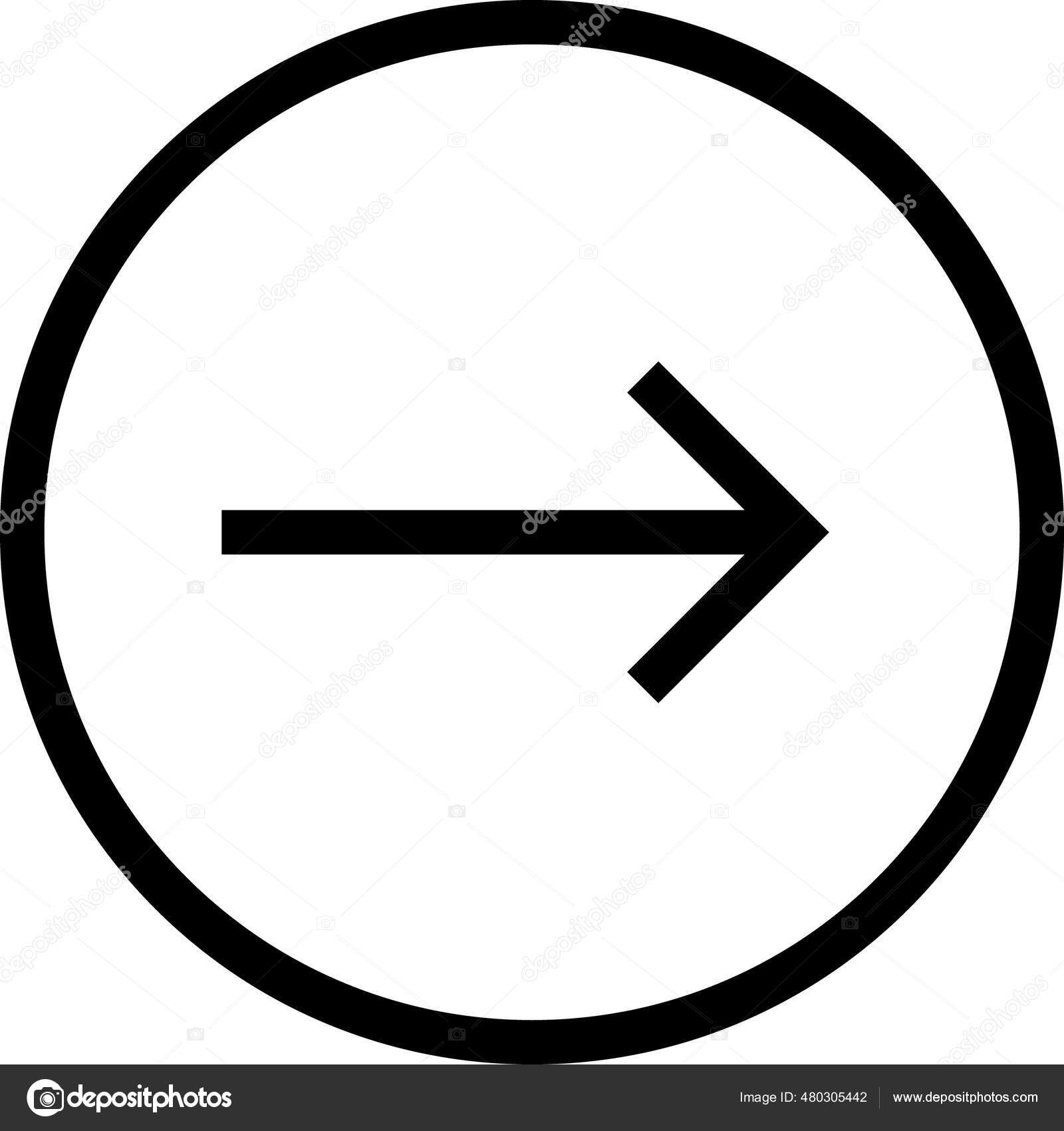 Icono De Flecha En Círculo