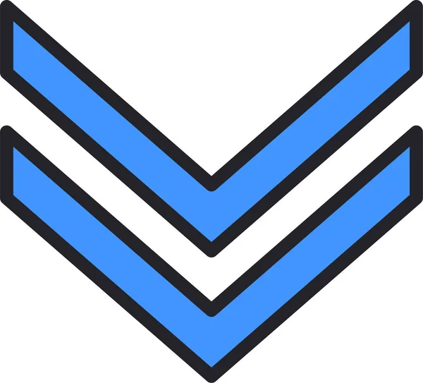 Chevron Navigation Arrow Icon Outline Style Stock Vector by ©iconfinder 498712844