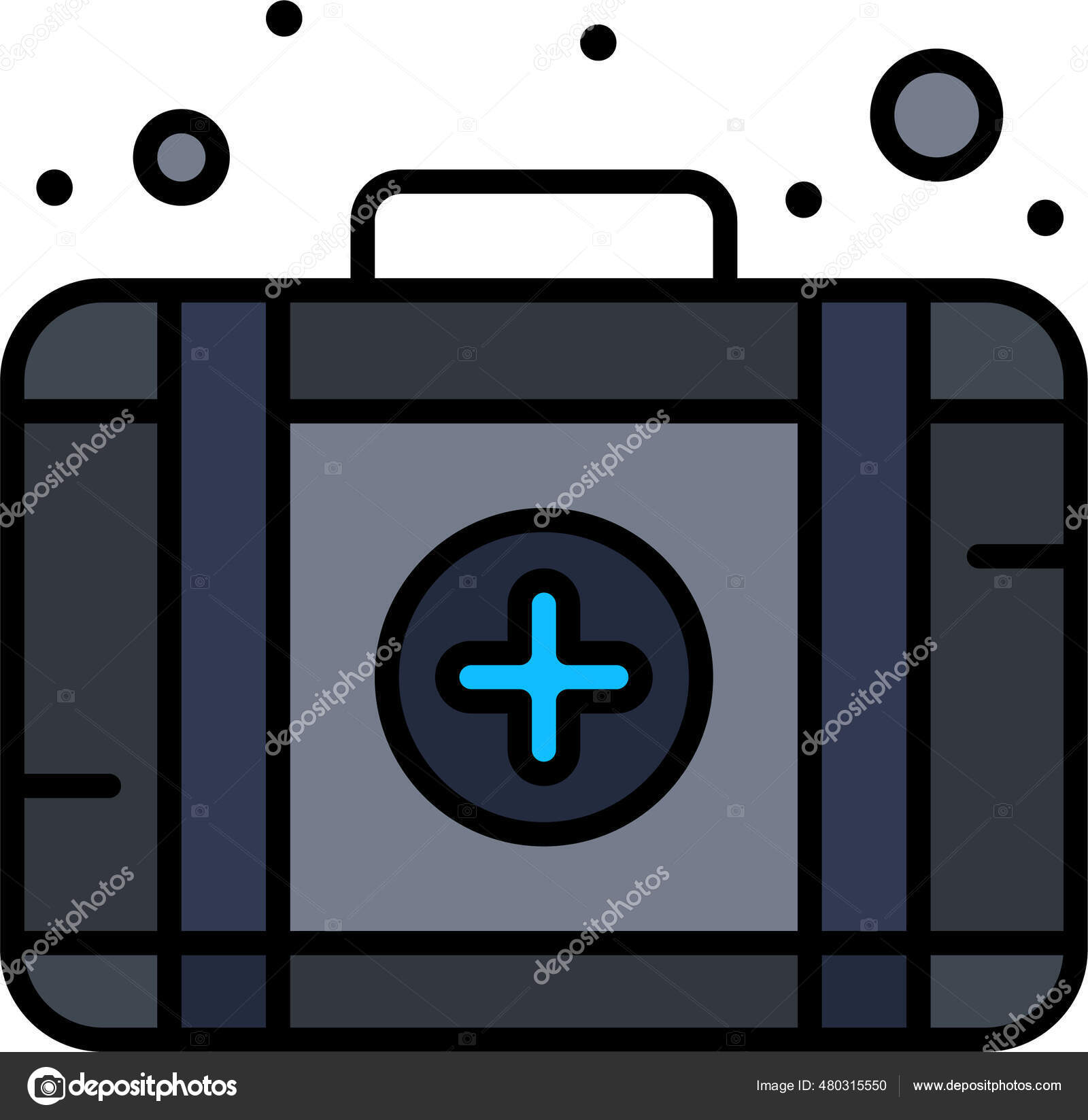Aid First Kit Icon Stock Vector by ©iconfinder 480315550