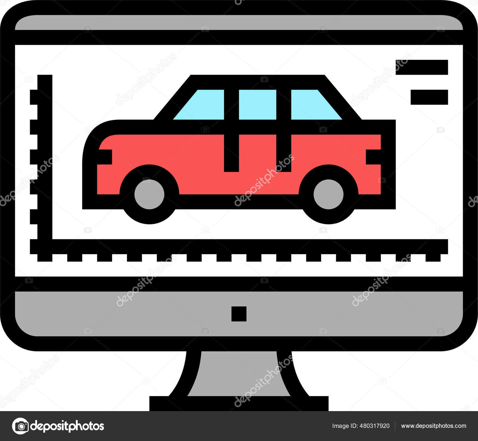 Car Model Sizes Icon Stock Vector by ©iconfinder 480317920