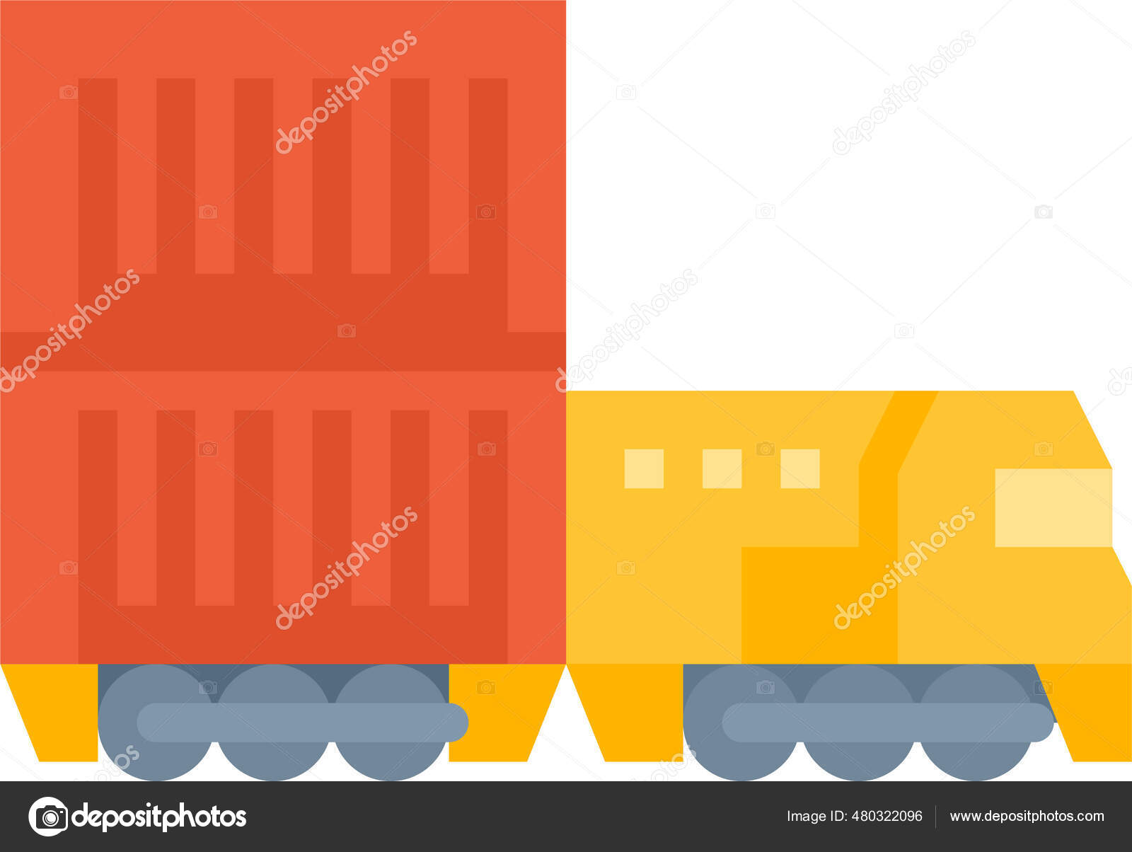 Freight Rail Shipping Icon Shippingdeliveryandfulfillment Category ...