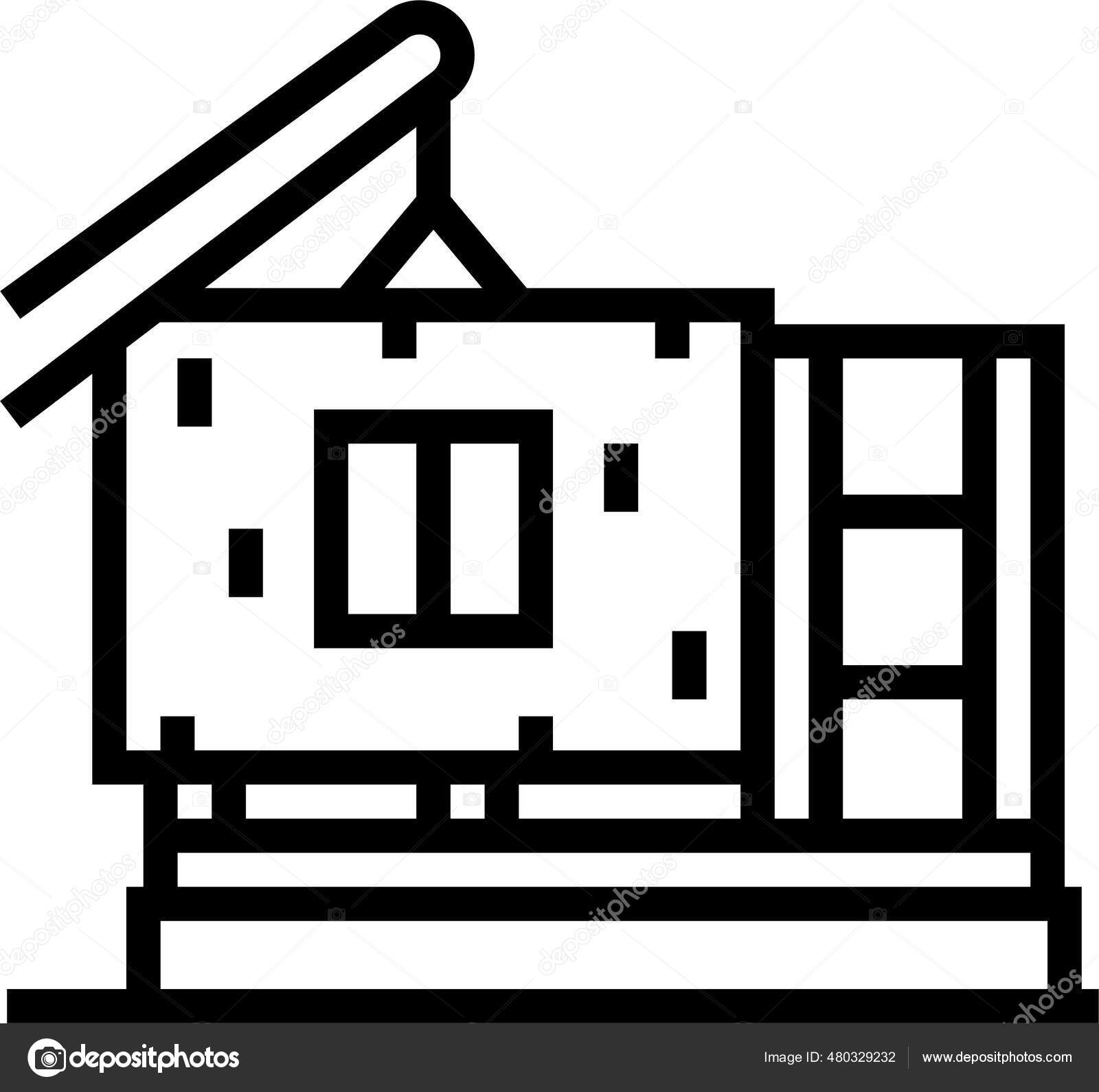 Ready Wall Building Icon Outline Style Stock Vector by ©iconfinder ...