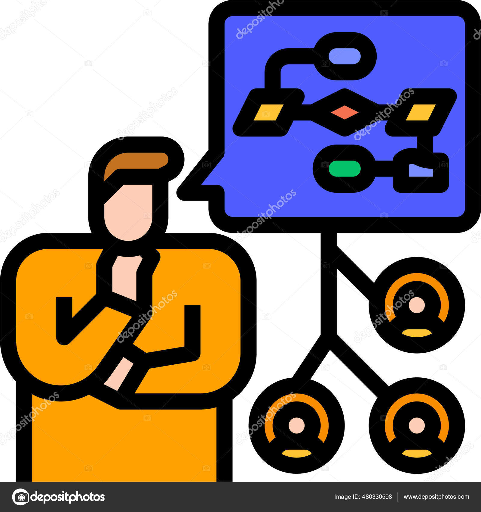 Ikon Perencanaan Pola Pikir Diagram Alur Vektor Stok oleh ©iconfinder ...