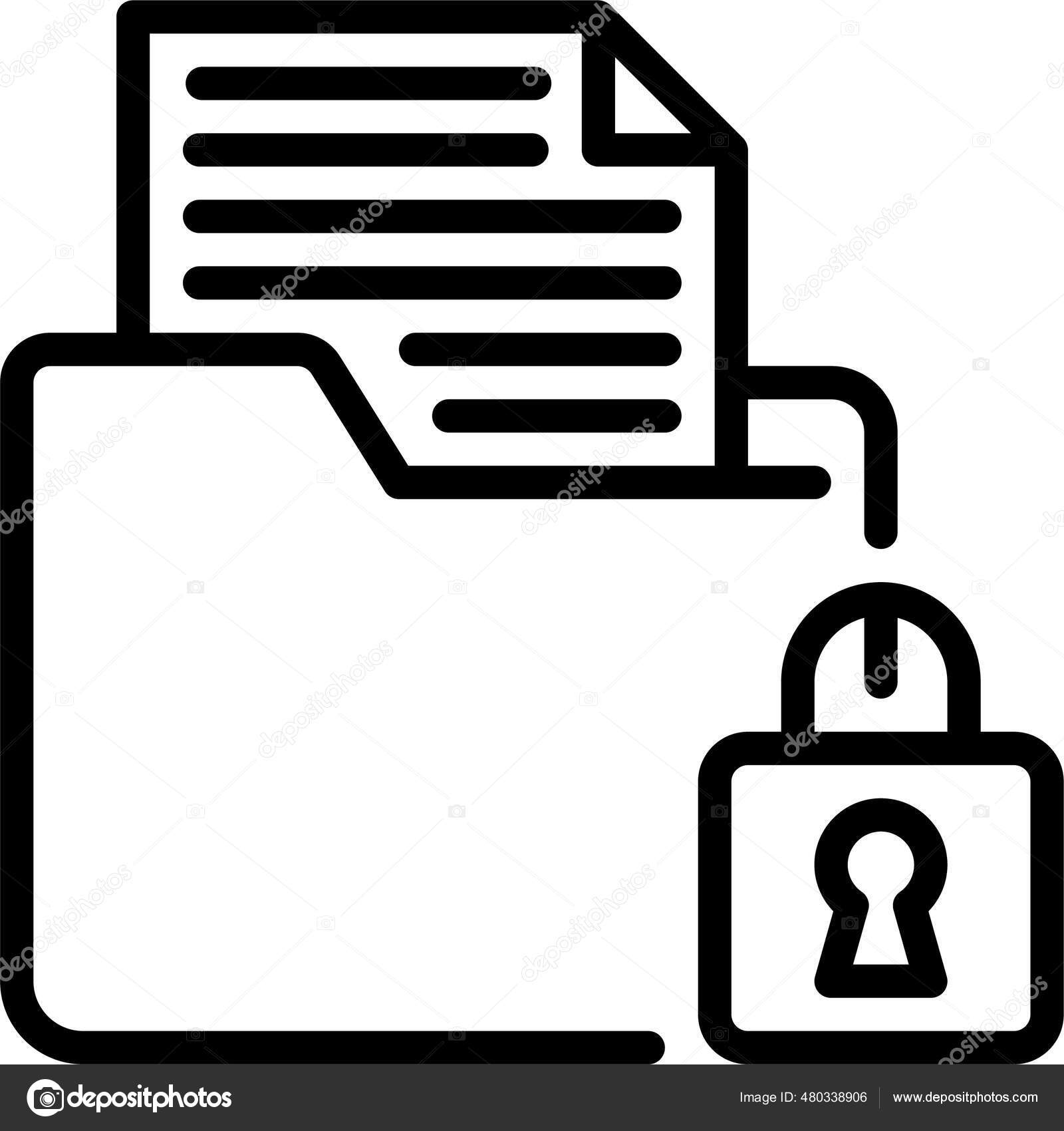 Documento Archivo Carpeta Icono Vector de Stock de ©iconfinder 480338906