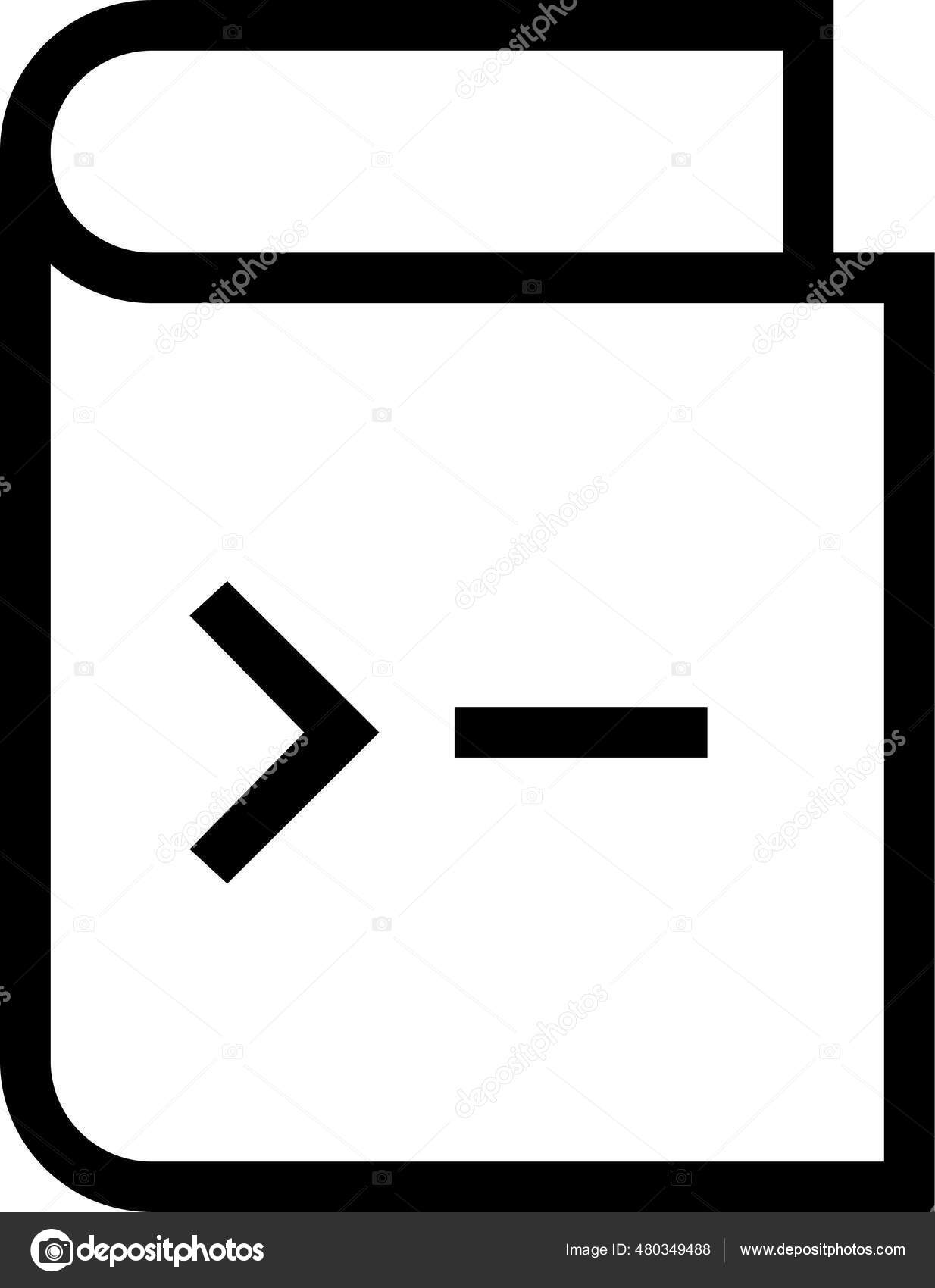 Editor Código Libro Icono Estilo Esquema Vector de stock #480349488 de ...