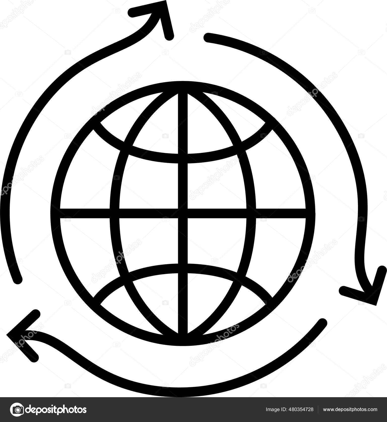 Data Earth Globe Icon Stock Vector by ©iconfinder 480354728