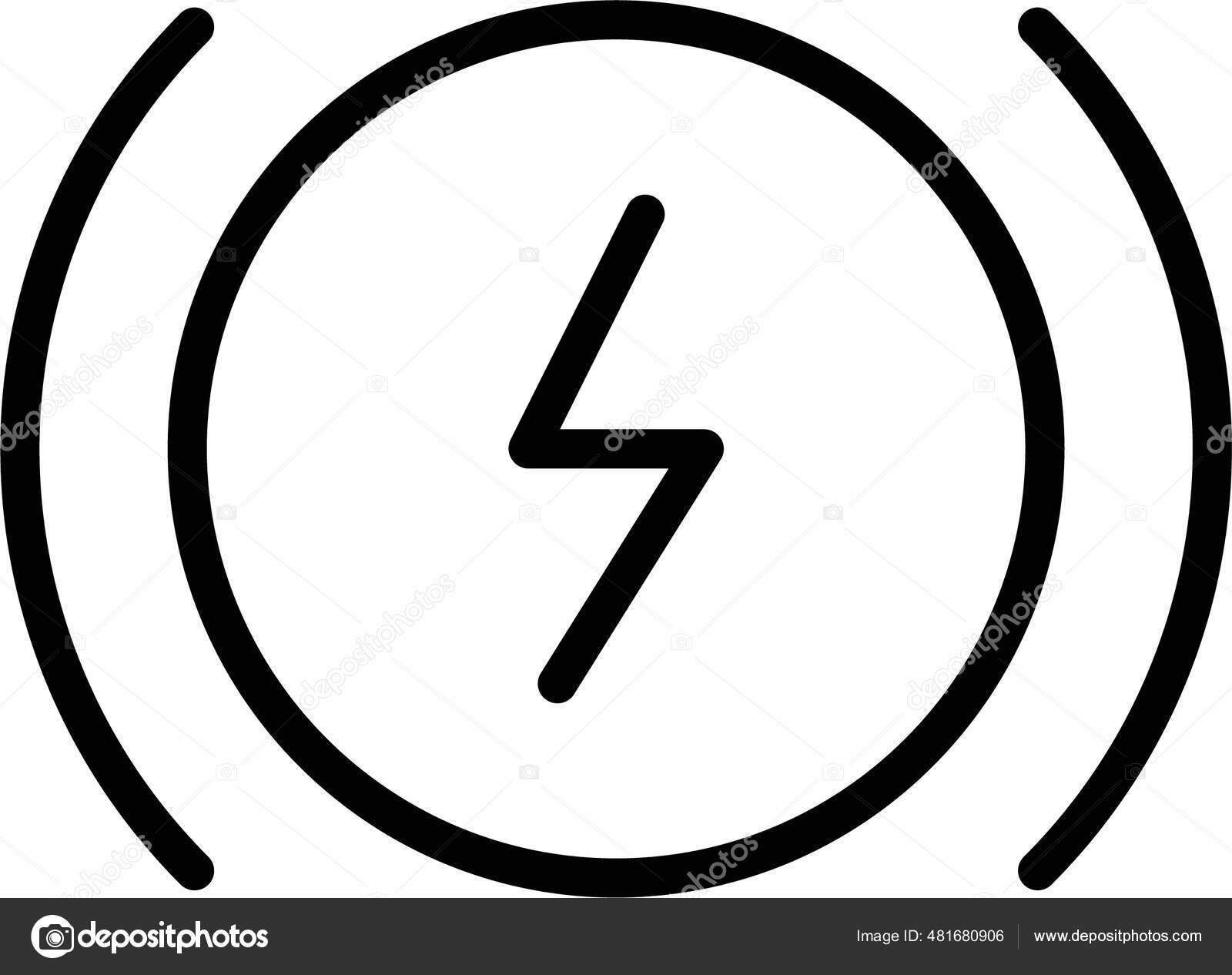 Brake Warning Brake System Icon Outline Style Stock Vector by ...