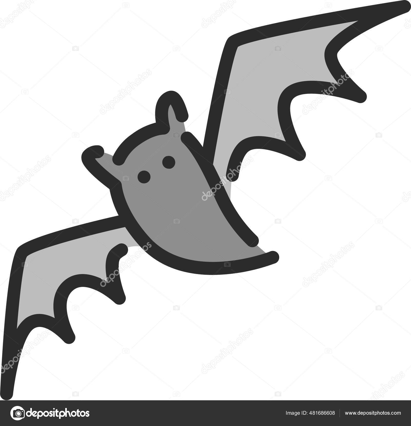 Cute Bat Outline
