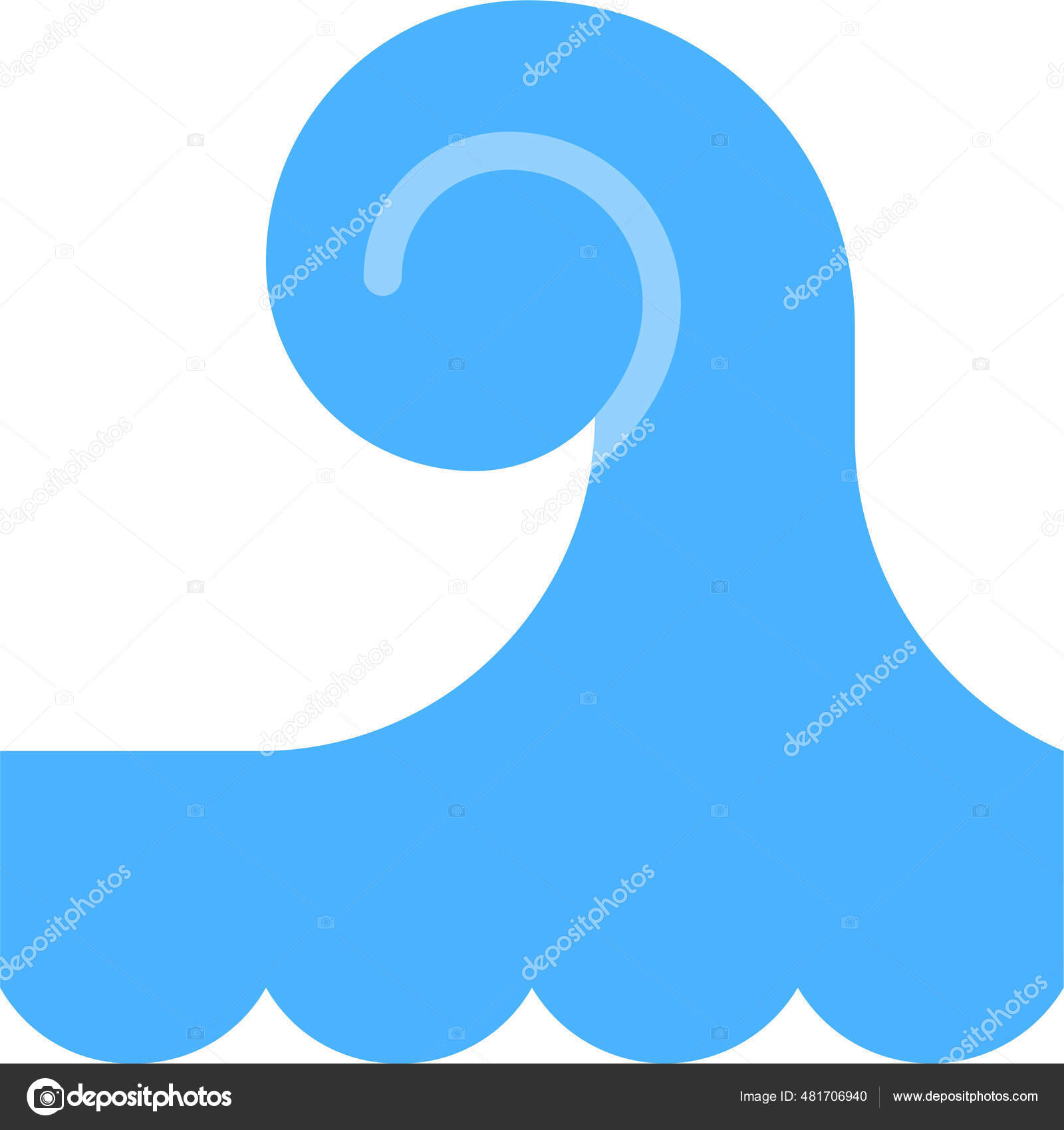 Ripple Tropical Tsunami Icon Stock Vector by ©iconfinder 481706940