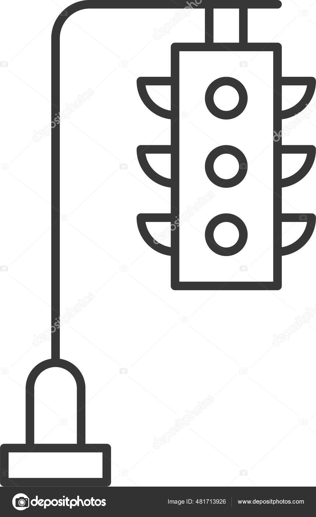 Transportation Traffic Traffic Light Icon Outline Style Stock Vector by ...