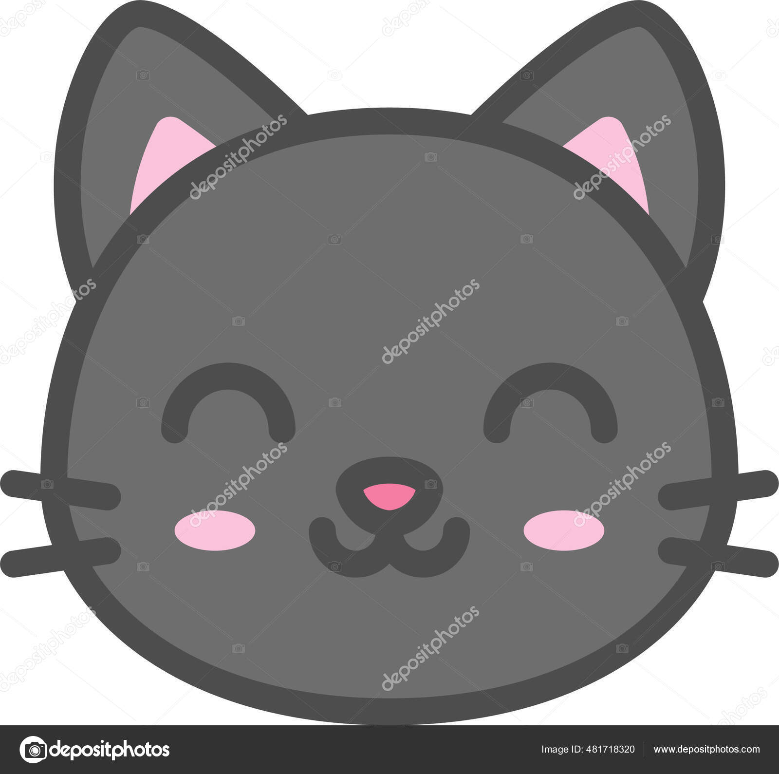 Avatar Cat Cute Icon Filledoutline Style Stock Vector by ©iconfinder ...
