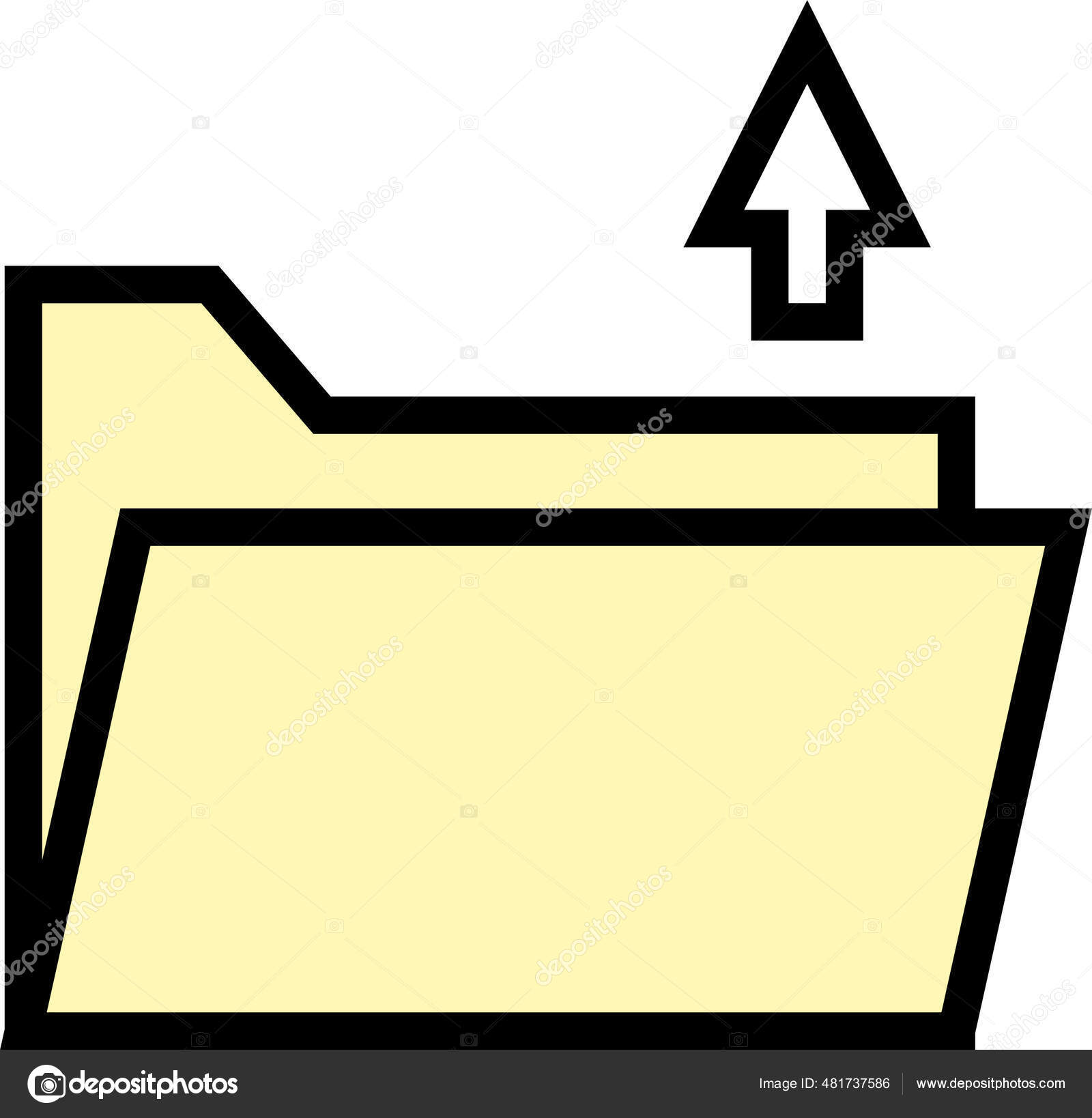 Document File Folder Icon Filledoutline Style Stock Vector by ... Document File Folder Icon Filledoutline Style Stock Vector by ...