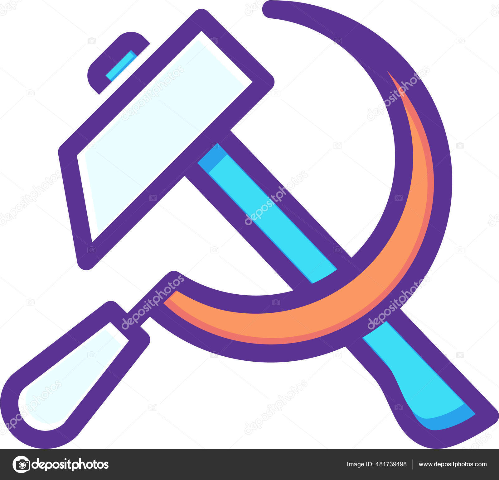 Communist Labor May Icon Filledoutline Style Vector de Stock de ...