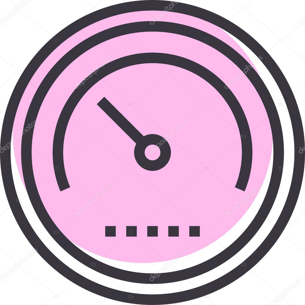 Car Dashboard Indicator Icon Filledoutline Style Vector de stock por ...
