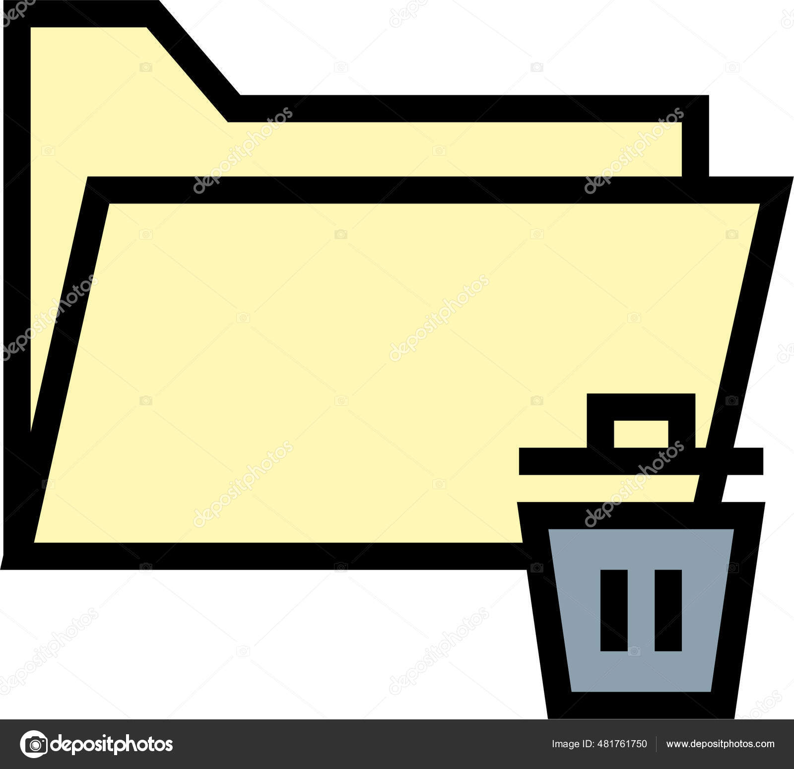 Delete File Folder Icon Filledoutline Style Stock Vector by ©iconfinder ... Delete File Folder Icon Filledoutline Style Stock Vector by ©iconfinder ...