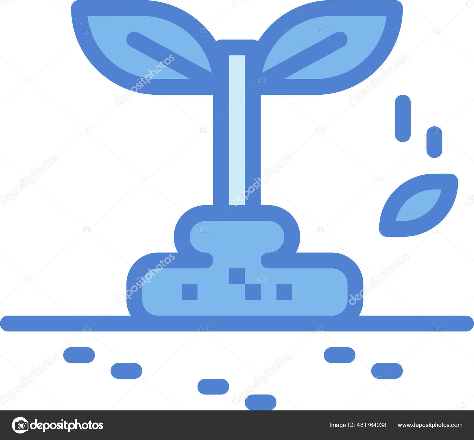 Growing Seed Seeding Icon Vector de stock #481764038 de ©iconfinder