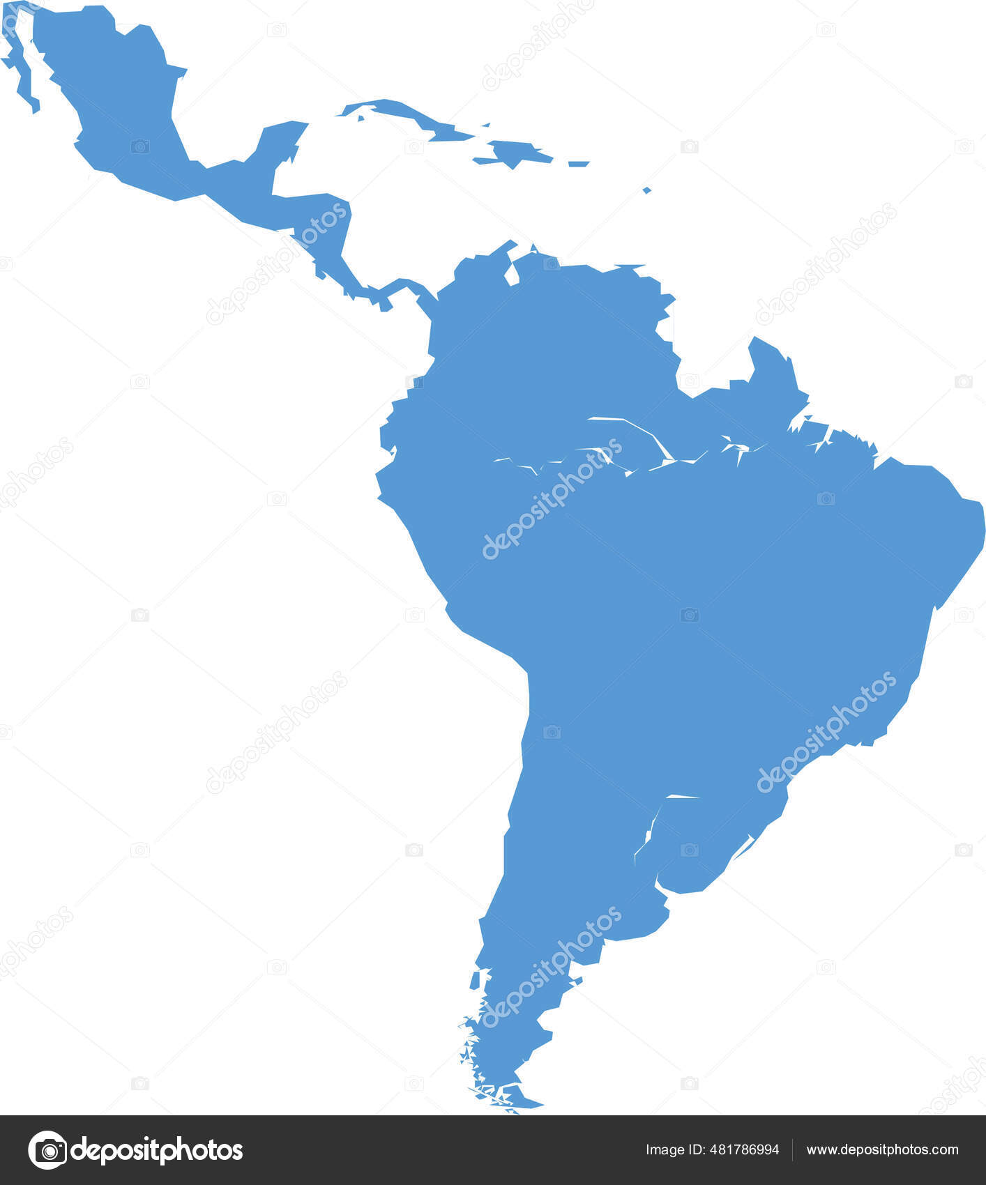 América Icono Mapa Latino Estilo Sólido Vector de Stock de ©iconfinder ...