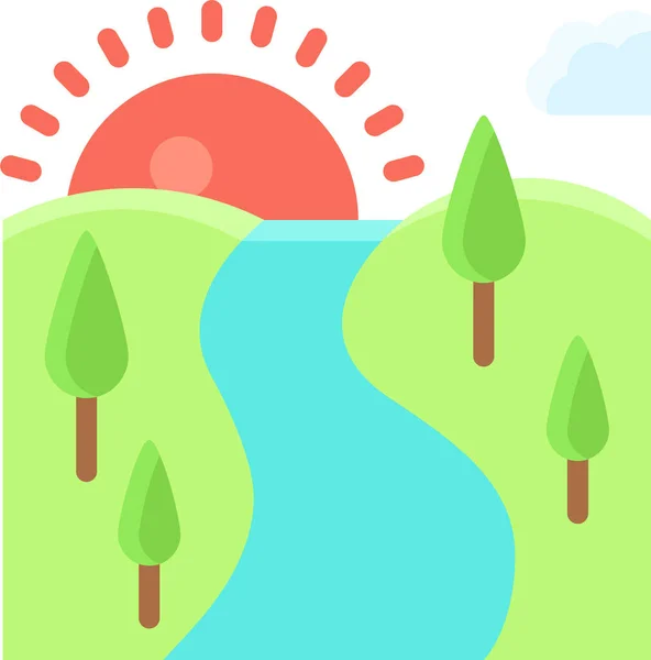 Landscape Land Terrain Icon Stock Vector by ©iconfinder 481699802